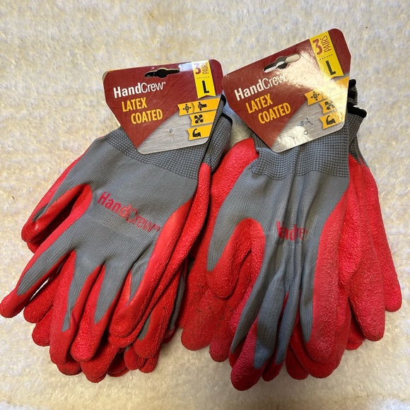 Hand Crew | Other | Hand Crew Latex Coated 2pack Of 3 Gloves | Poshmark